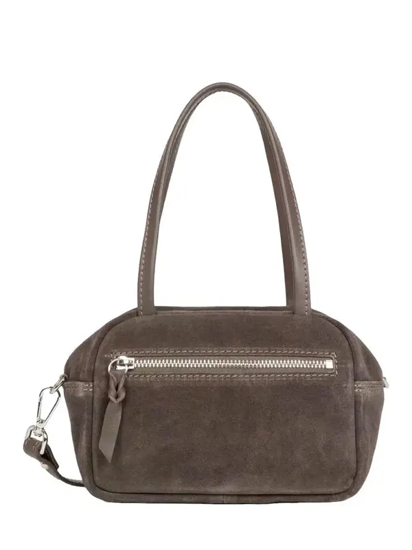 LANCASTER Suede Zip-fastening Shoulder Bag - Brown