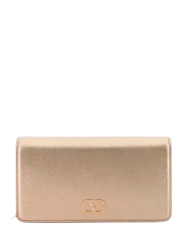 Valentino Garavani Vlogo Signature Clutch Bag - Gold