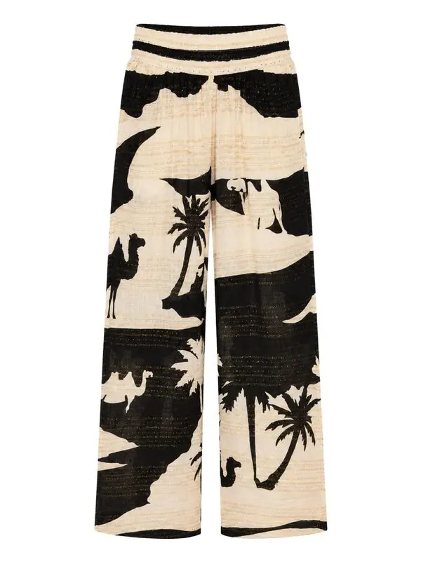 MUCHE & MUCHETTE Kha Side Slit Pants - Black