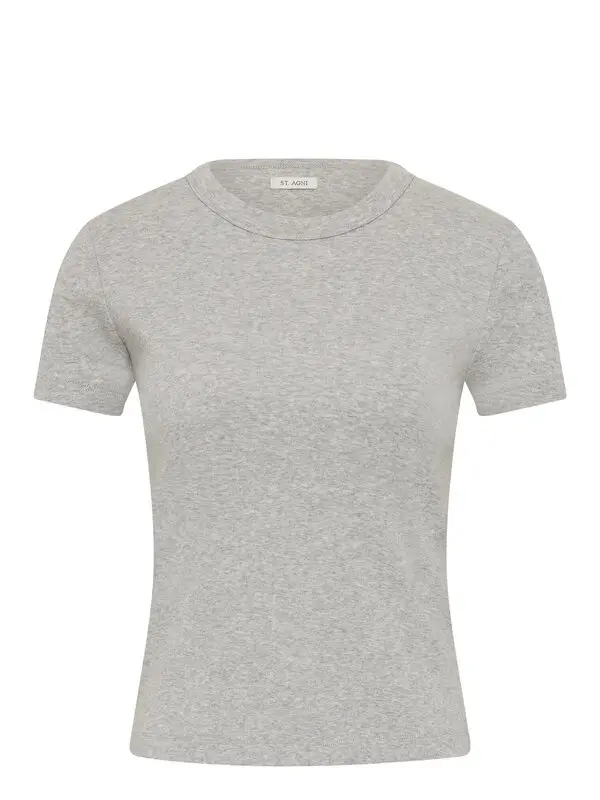 ST. AGNI Cotton Baby Tee - Grey