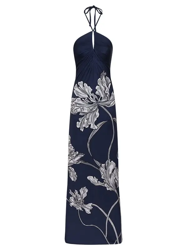 ANDRES OTALORA Halter Maxi Dress - Print