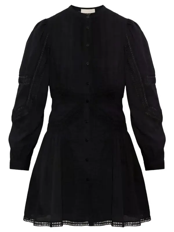 Ulla Johnson Elysia Crochet-trimmed Mini Dress - Black