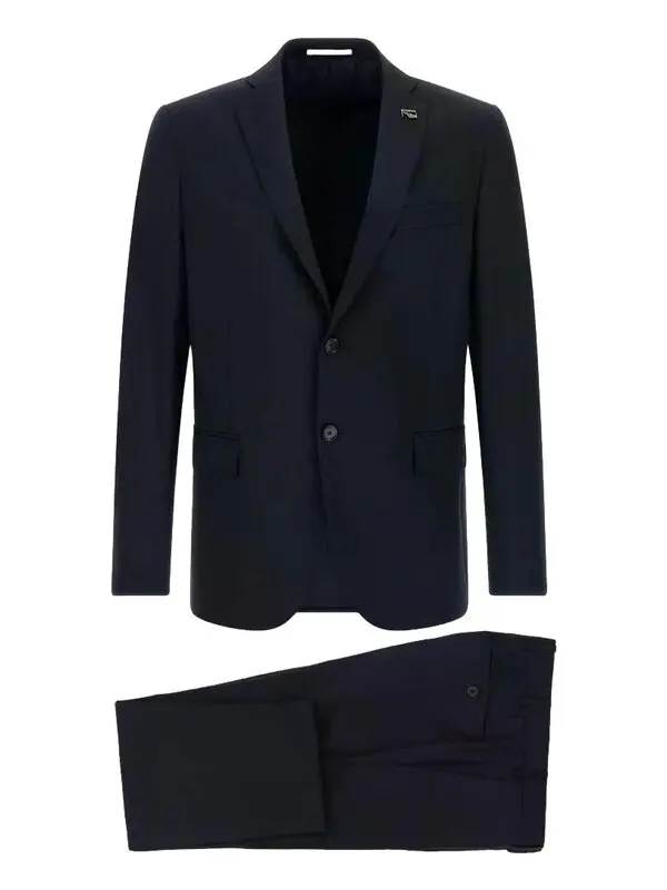 Pal Zileri Single-breasted Wool Suit - Blue