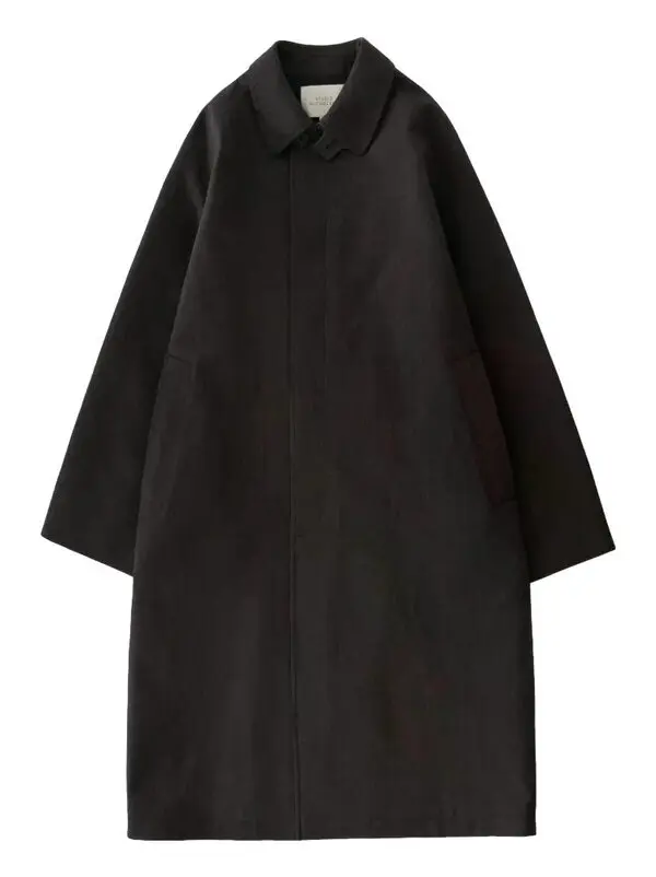 Studio Nicholson Crowe Wool-cotton Twill Coat - Brown