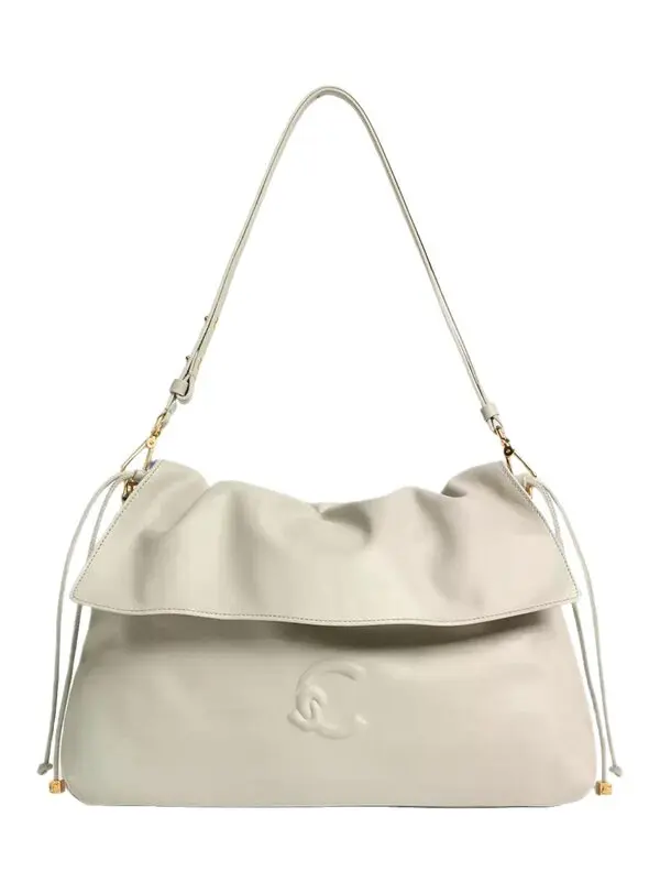 COCCINELLE Medium Lidia Logo-debossed Shoulder Bag - Neutrals