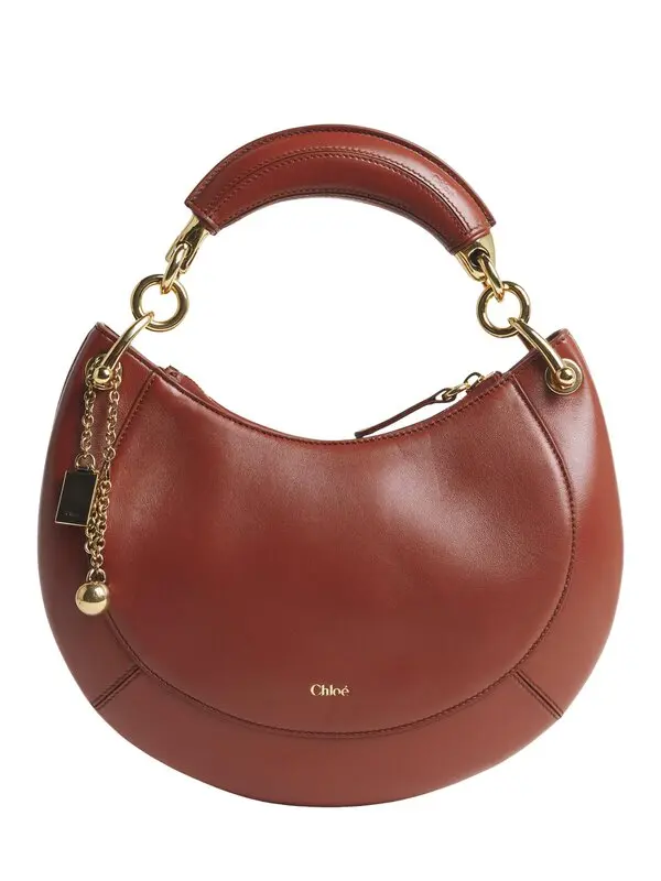 Chloé Small Leather Banana Top-handle Bag - Brown