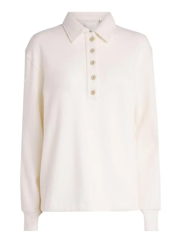 Citizens Of Humanity Fleece Polo Sweater - Ivory