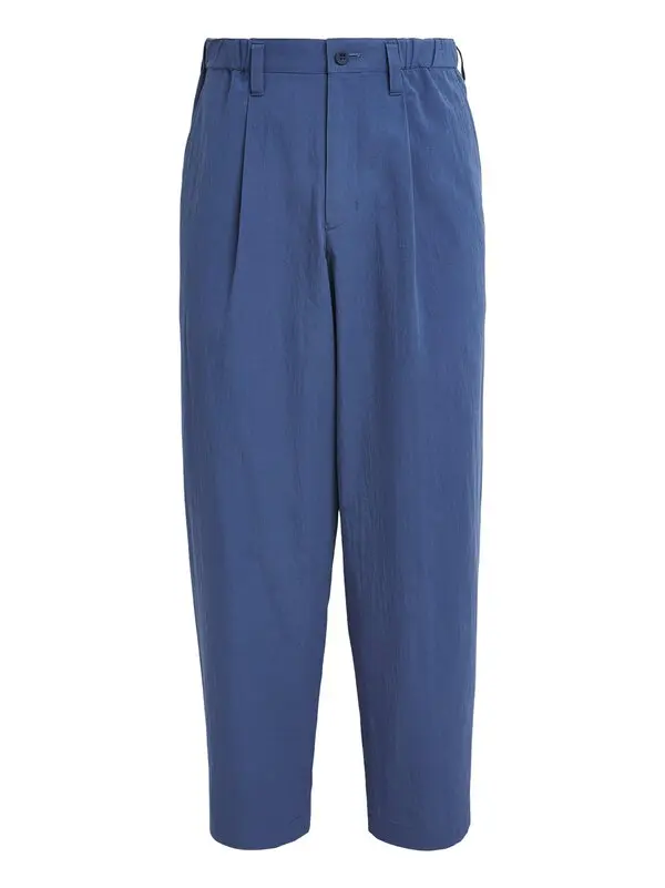 Issey Miyake Pleated Tailored Trousers - Blue
