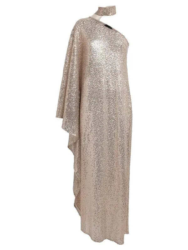 TALLER MARMO Sequin Ubud Disco Maxi Dress - Silver