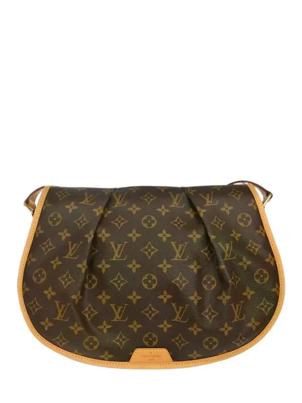 LOUIS VUITTON 2015 Menilmontant Mm Large Shoulder Bag - Brown