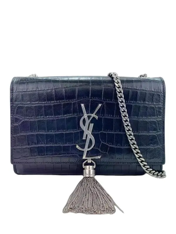 Saint Laurent 2010s Kate Tassel Shoulder Bag - Black