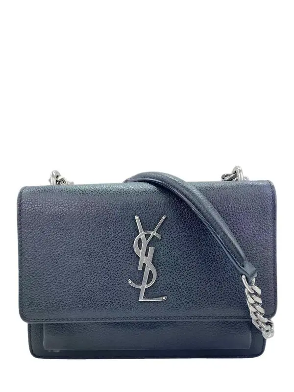 Saint Laurent 2010s Sunset Shoulder Bag - Black