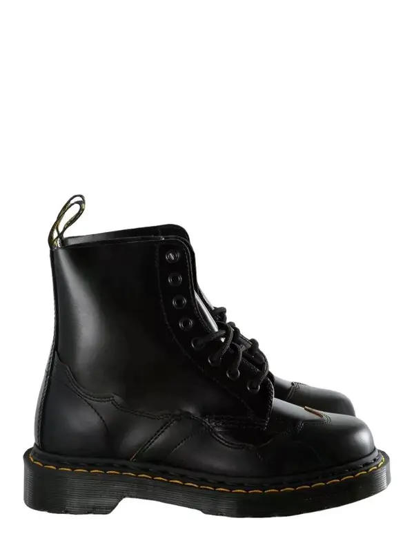 Dr. Martens 1460 Pascal Ri Wingtip-panel Lace-up Boots - Black