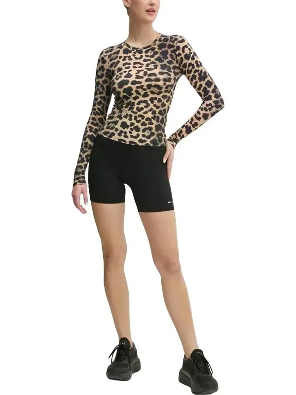 P.E Nation Leopard-print Long-sleeve T-shirt - Neutrals