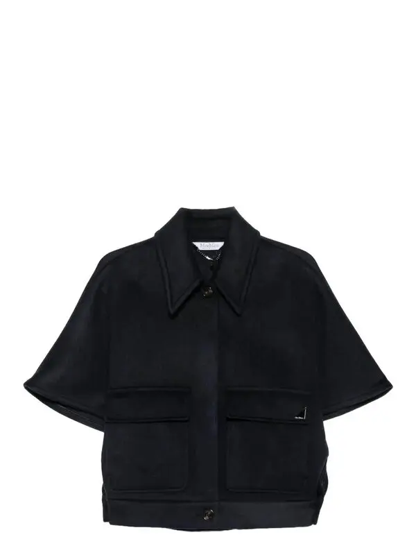 Max Mara Short-sleeve Cape - Blue