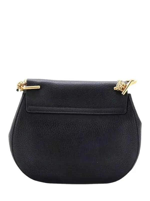 Chloé Drew Leather Small Crossbody Bag - Black