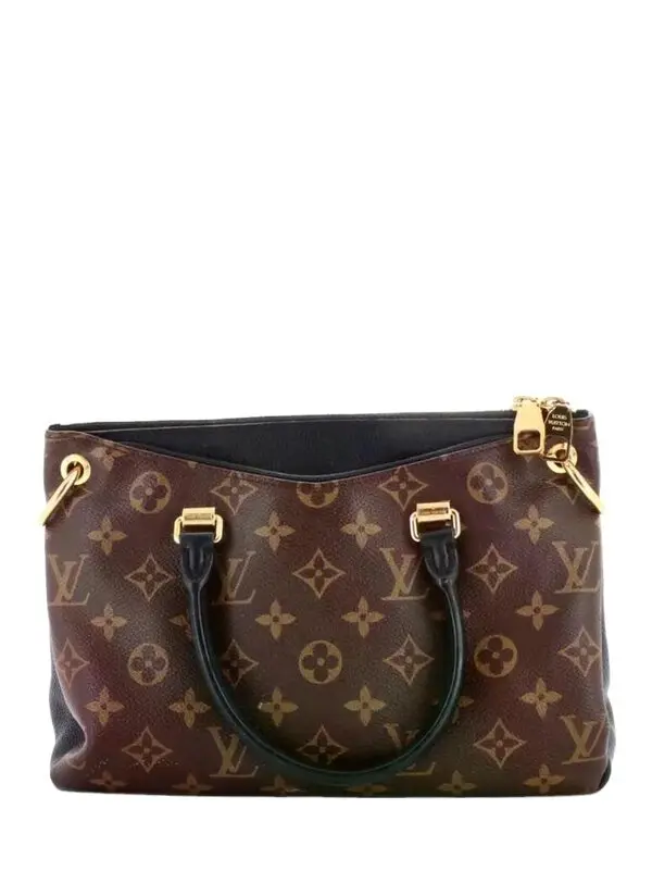 LOUIS VUITTON Monogram Canvas Pallas Tote - Black
