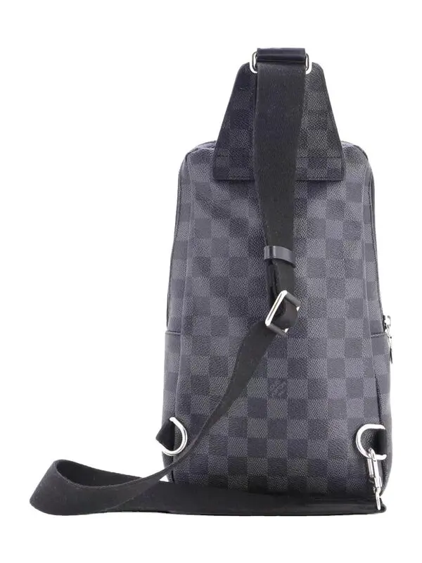 LOUIS VUITTON Avenue Sling Bag Damier Graphite Crossbody Bag - Black