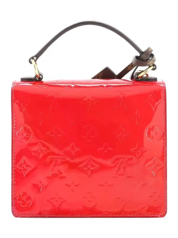 LOUIS VUITTON Spring Street Nm Handbag Monogram Vernis - Red