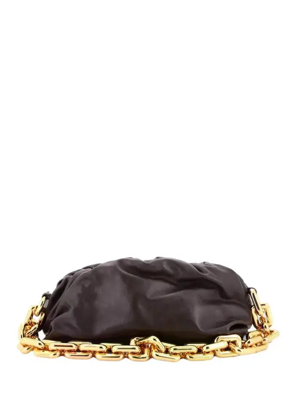 Bottega Veneta The Chain Pouch Leather Teen Shoulder Bag - Brown