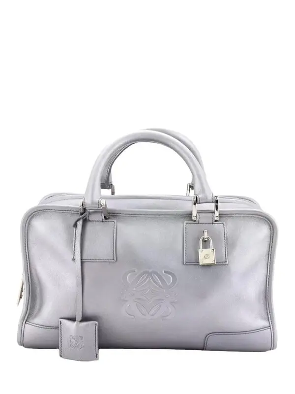 Loewe Amazona Nm Bag Leather 28 Shoulder Bag - Metallic