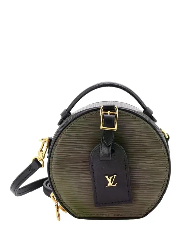 LOUIS VUITTON Petite Boite Chapeau Bag Epi Leather Satchel - Green