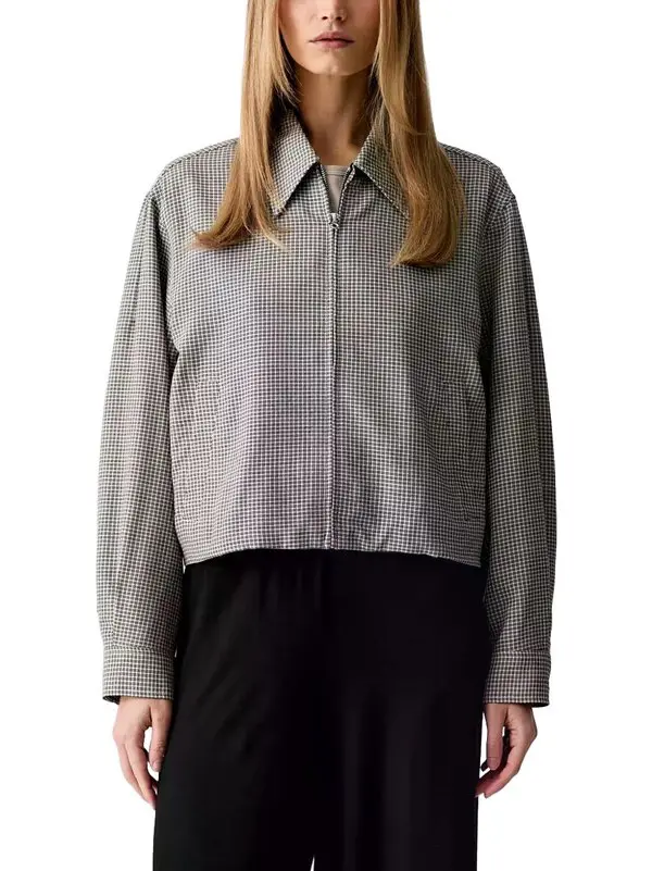Rag & Bone Check-pattern Draped-panel Jacket - Neutrals