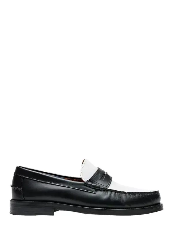 NAKED WOLFE Riviera Calf Leather Loafers - Black