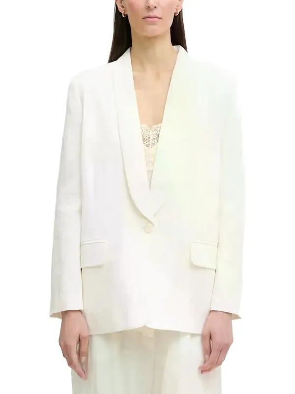 Munthe Shawl-lapel Single-breasted Blazer - Neutrals