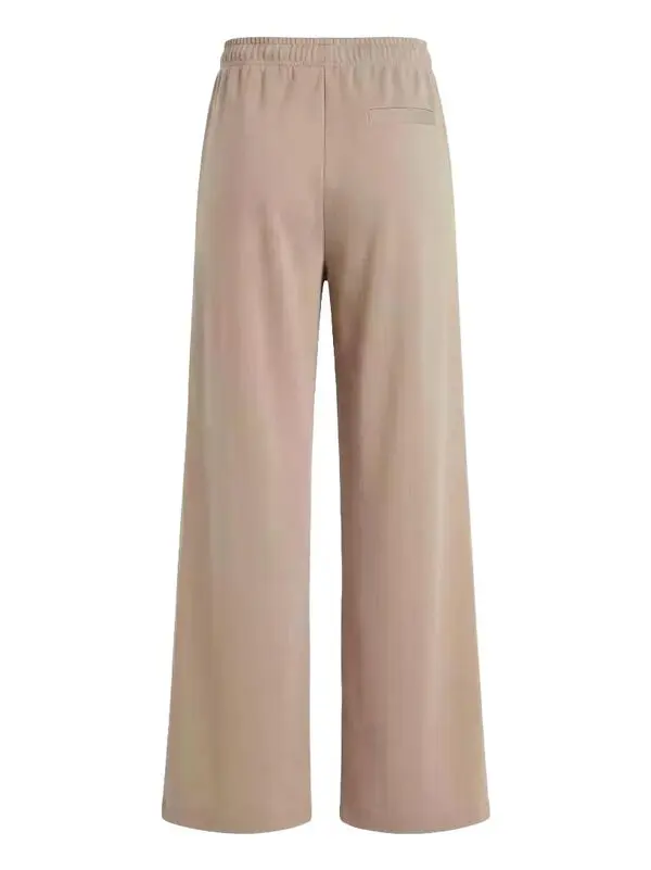 Max Mara Logo-drawstring Wide-leg Track Pants - Neutrals
