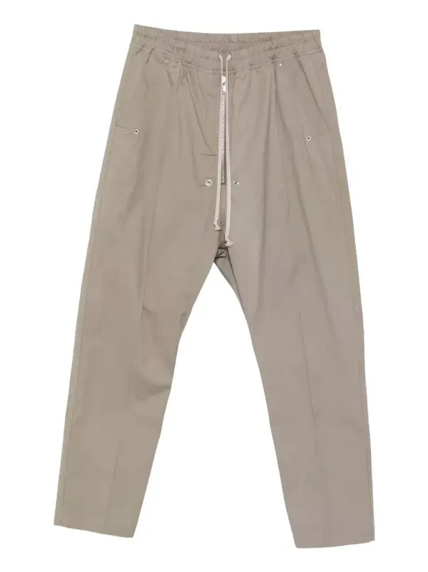 Rick Owens Drawstring-waist Zipped-front Trousers - Grey
