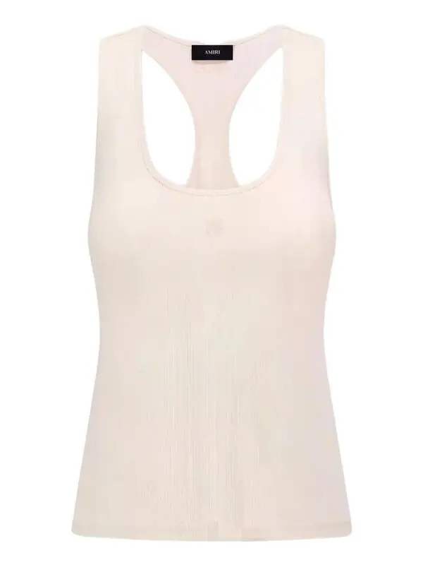 Amiri Ma Ribbed Tank Top - Neutrals