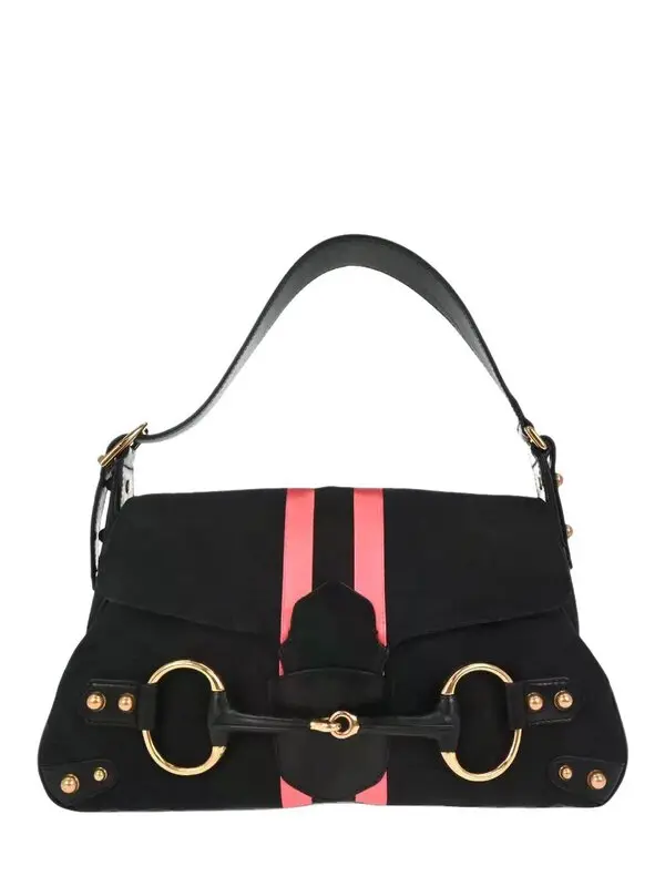 Gucci 1990-2000s Horsebit Tote Bag - Black