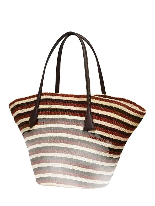 LIFFNER Sprout Striped Tote Bag - Brown