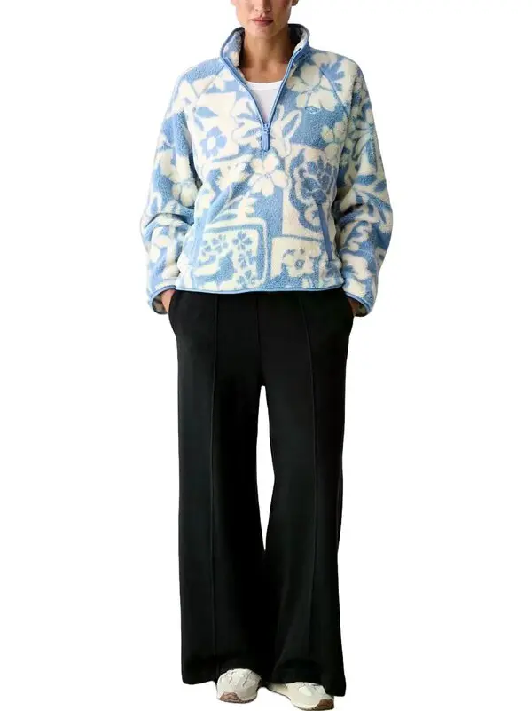 Rip Curl Floral-print Sweater - Blue