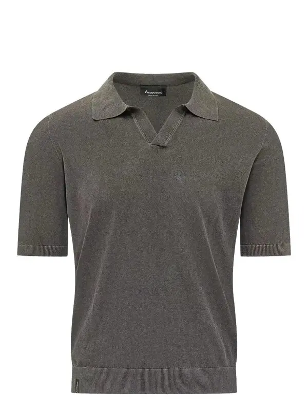 AROVESCIO Short-sleeve Polo-neck T-shirt - Grey