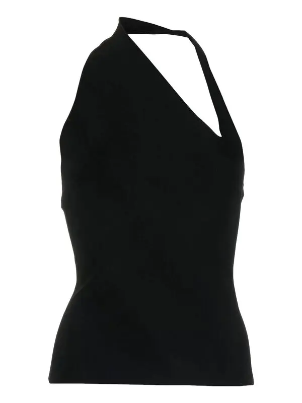 Galvan Artemis Asymmetric-neck Top - Black