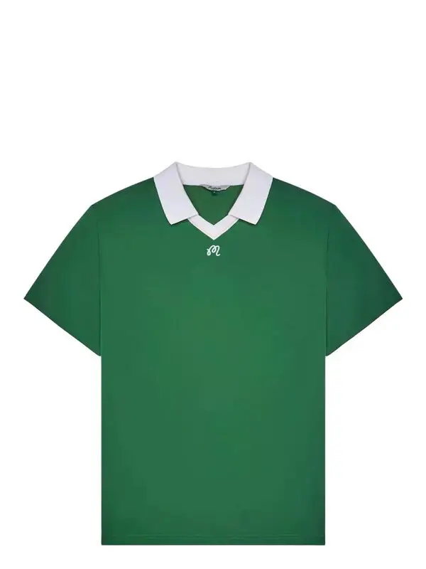 MALBON Barrio Logo-embroidered T-shirt - Green