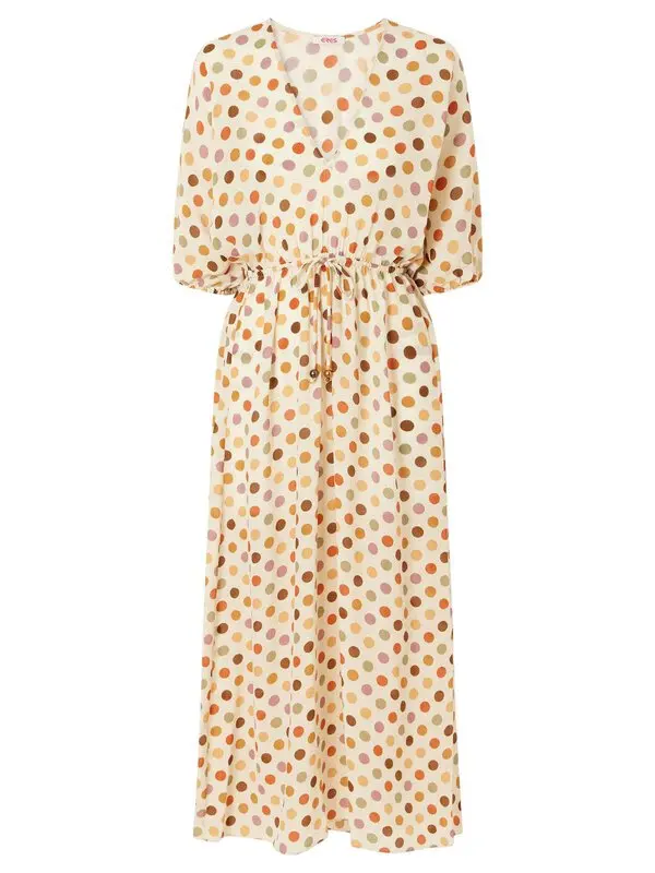 ERES Unexpected Polka-dot Silk-muslin Coverup - Multi