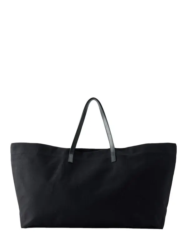 KALLMEYER Cottage Canvas And Leather Tote - Black
