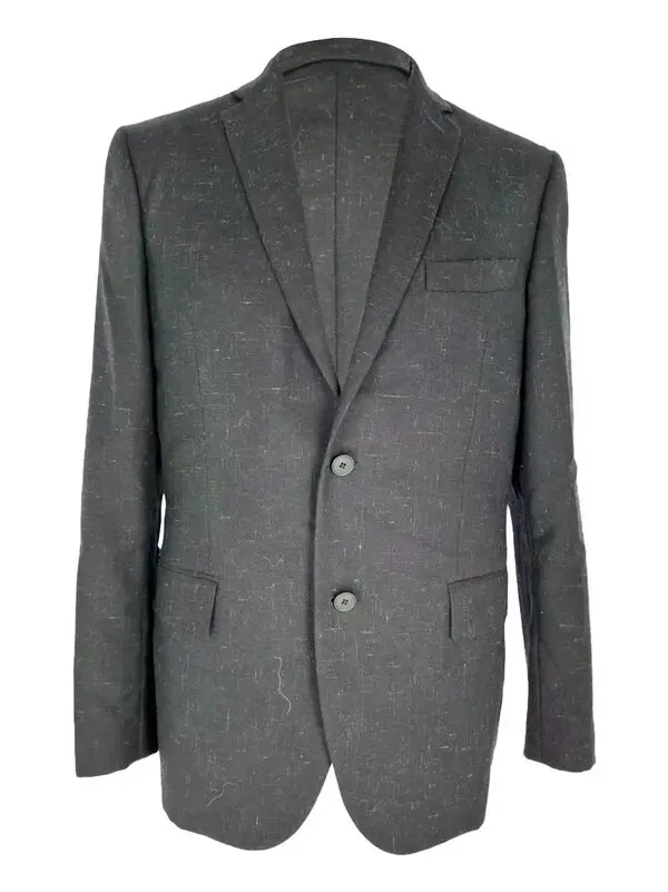 Bottega Veneta Single-breasted Wool Blazer - Grey