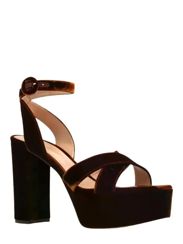 GIANVITO ROSSI Sabrina Platform Sandals - Brown