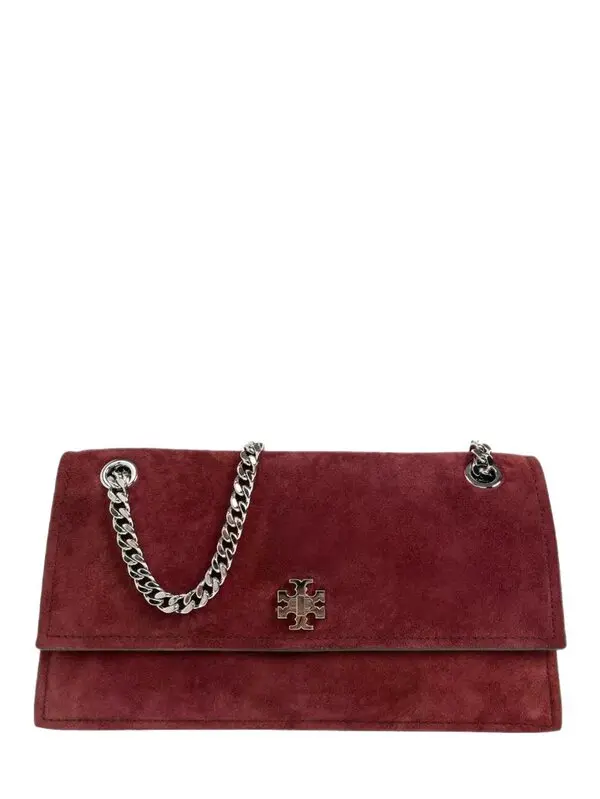 Tory Burch Kira Suede Shoulder Bag - Red