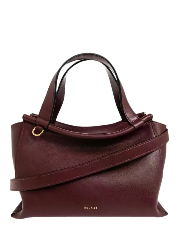 WANDLER Ida Leather Tote Bag - Red