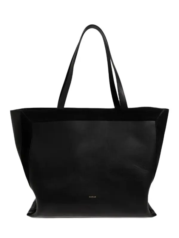 WANDLER Leather Tote Bag - Black