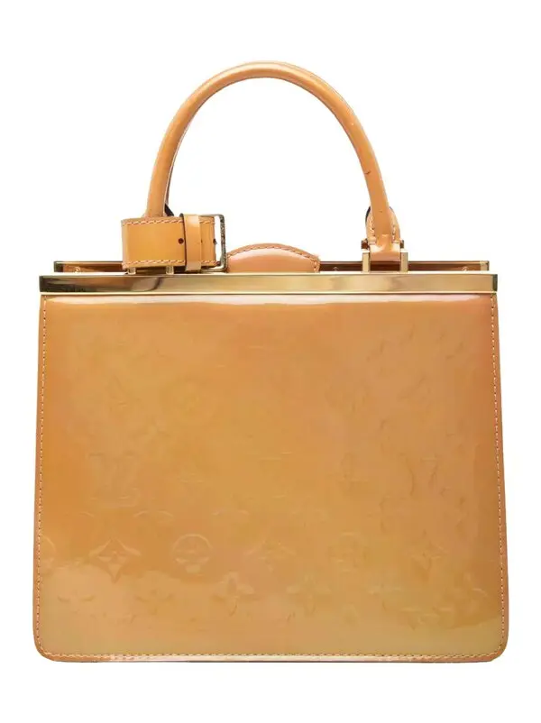 LOUIS VUITTON 2012 Monogram Vernis Deesse Pm Handbag - Brown