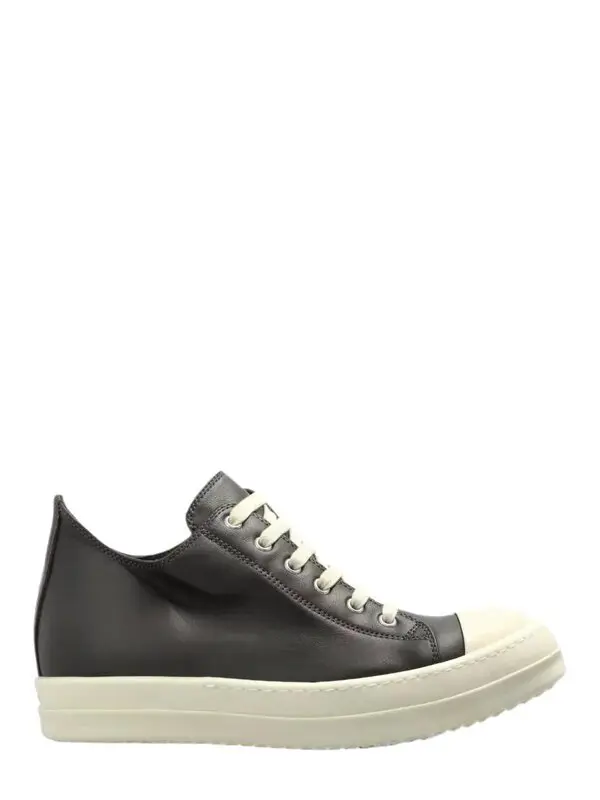 Rick Owens Low Leather Sneakers - Brown