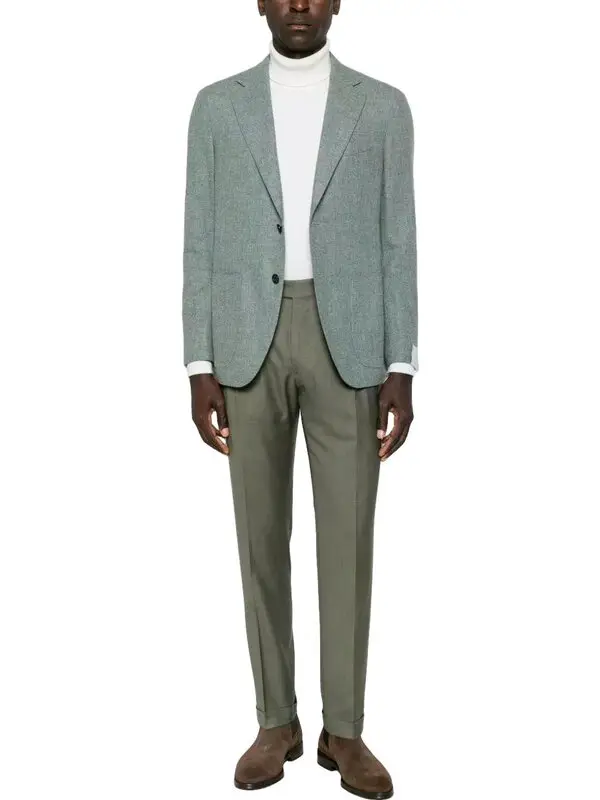 Caruso Aida Single-breasted Blazer - Blue
