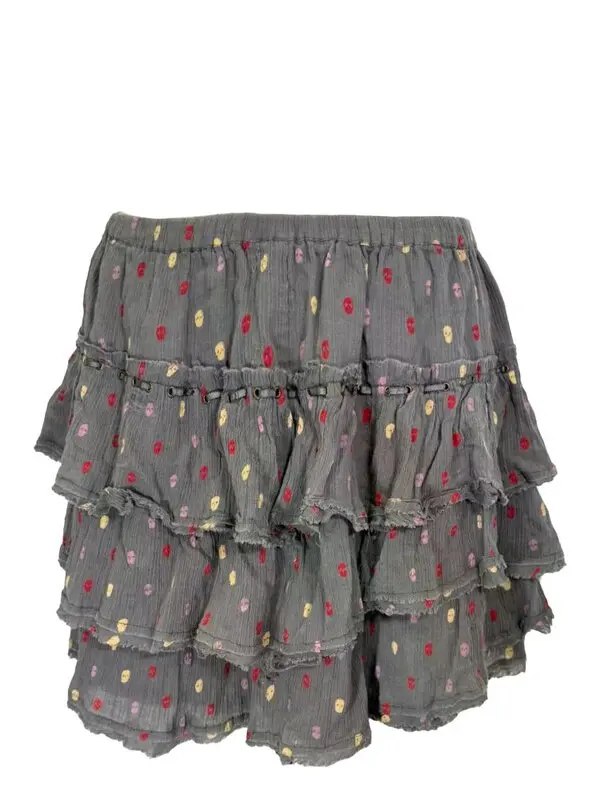 Zadig&Voltaire Printed Tiered Skirt - Grey