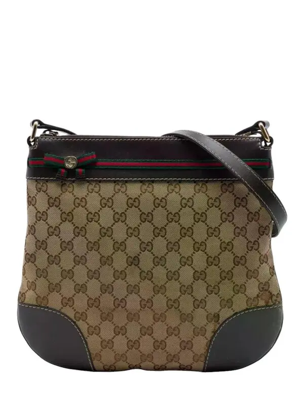 Gucci 2016-2026 Gg Canvas Web Mayfair Crossbody Bag - Neutrals